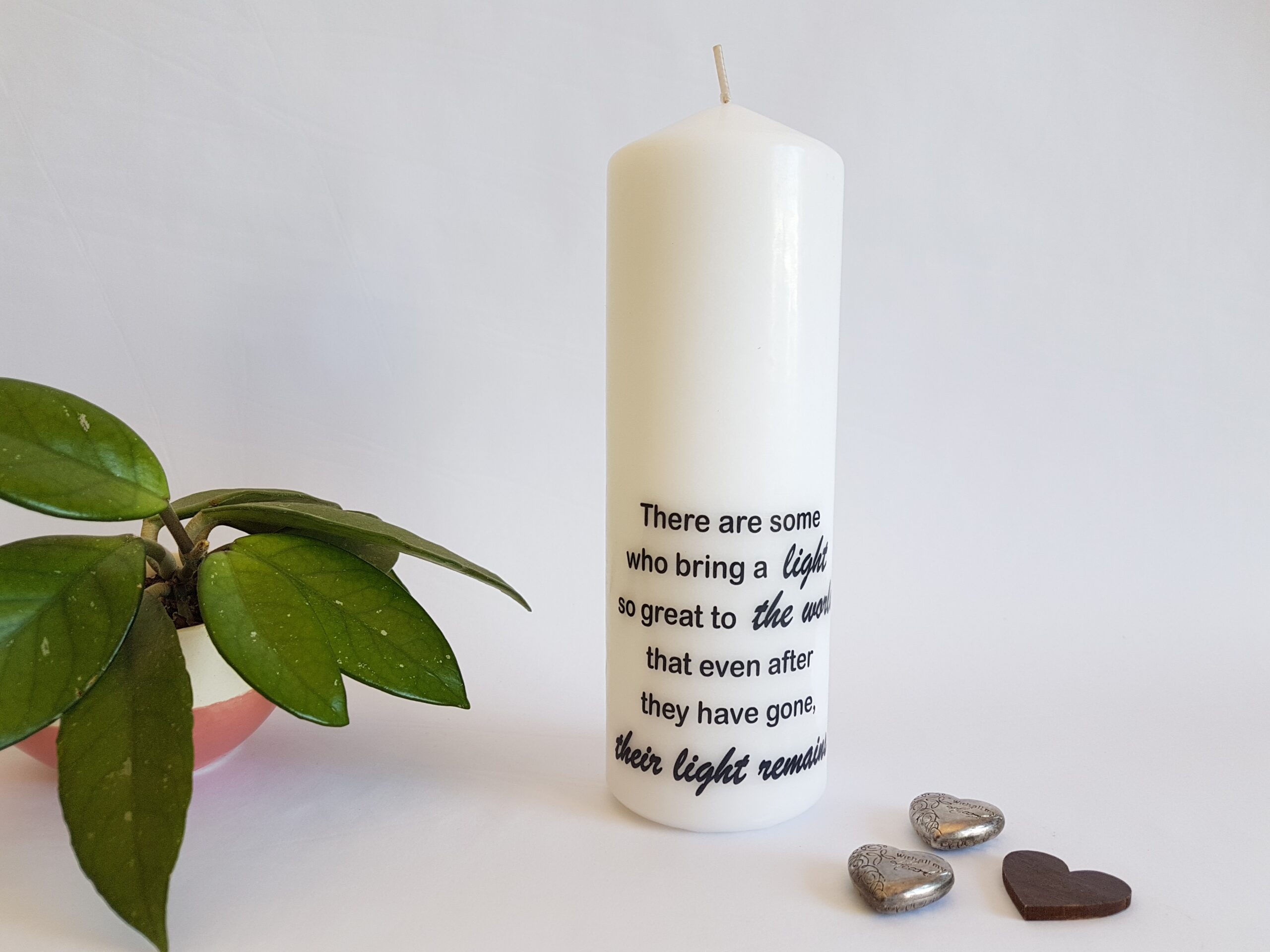 Memory pillar candle - Roots for Gifts